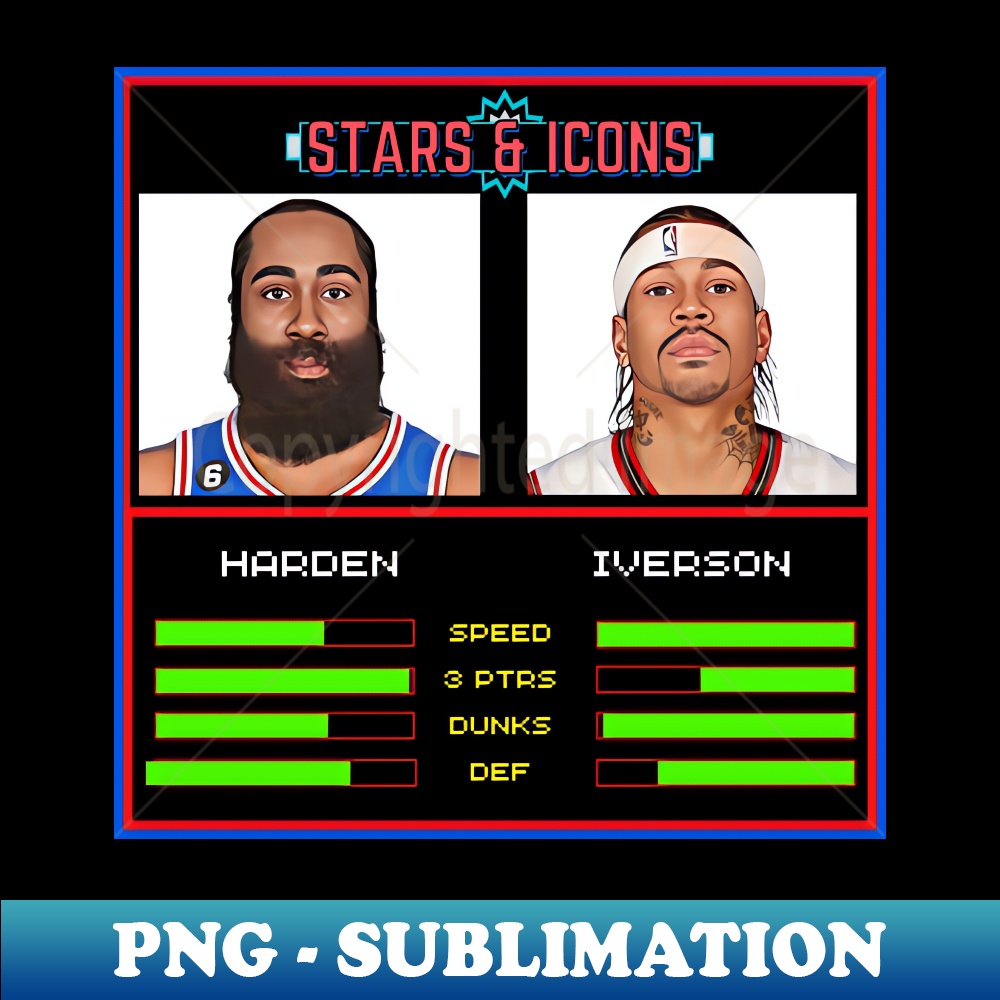 The Answer The Beard - NBA Jam Stars Icons Edition - PNG T | Inspire Uplift