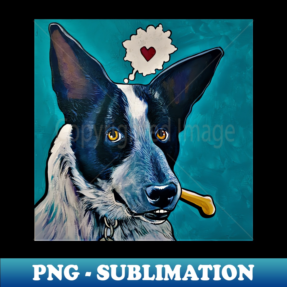 Bone Daddy Blue Heeler - PNG Transparent Digital Download Fi - Inspire ...