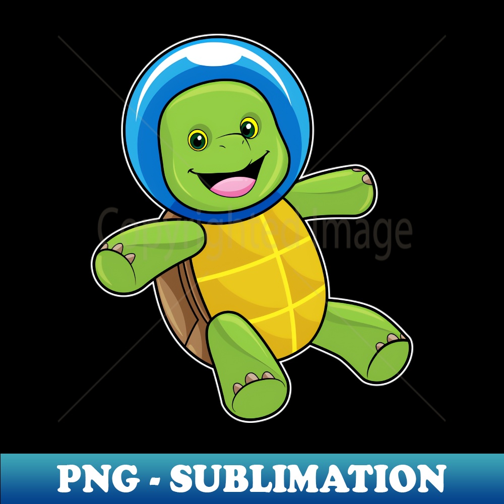 Turtle as Astronaut with Glass ball - Sublimation-Ready PNG | Inspire ...