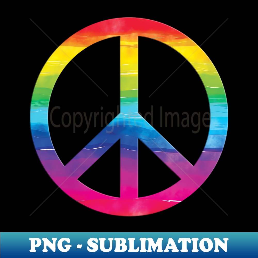 rainbow peace sign - PNG Sublimation Digital Download - Unle | Inspire ...