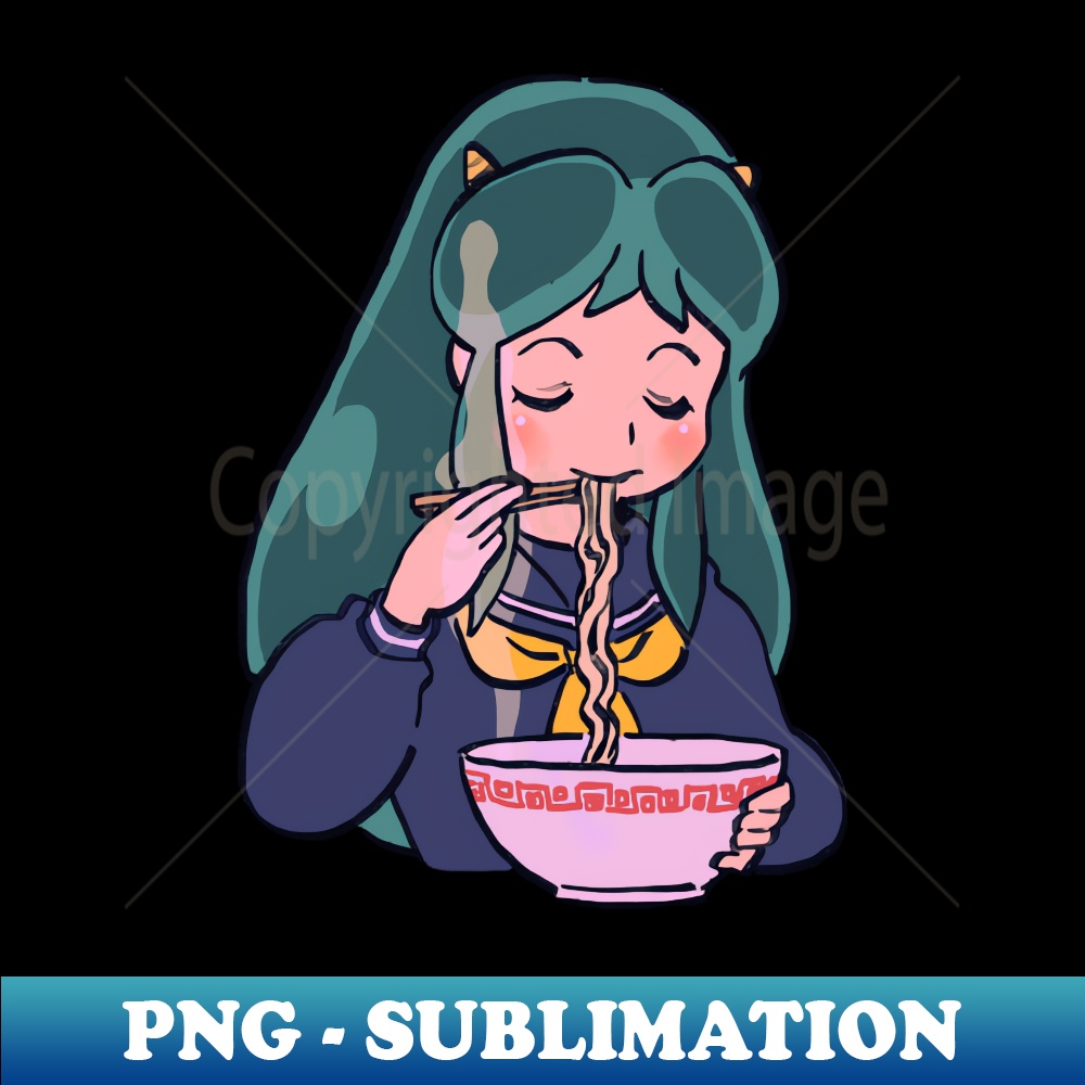 I draw invader lum eating ramen urusei yatsura alien oni gi | Inspire ...