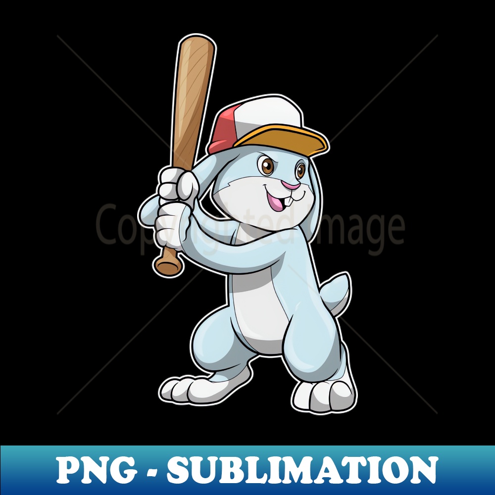 Rabbit at Baseball with Baseball bat - Exclusive Sublimation | Inspire ...