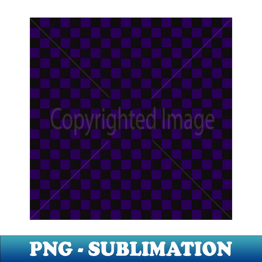 Wonky Checkerboard Black and Purple - Exclusive PNG Sublimat | Inspire ...