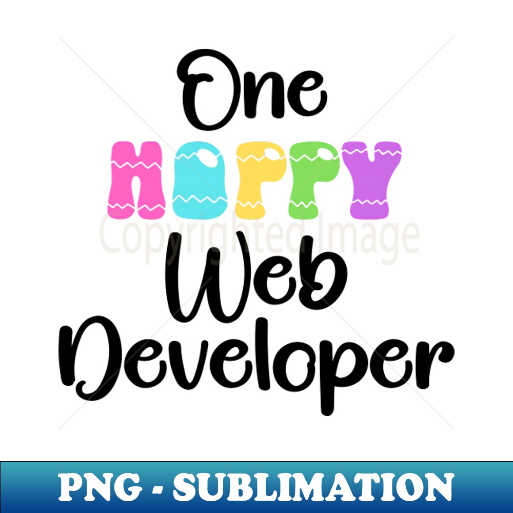 One Hoppy Web Developer - PNG Transparent Sublimation Design | Inspire Uplift