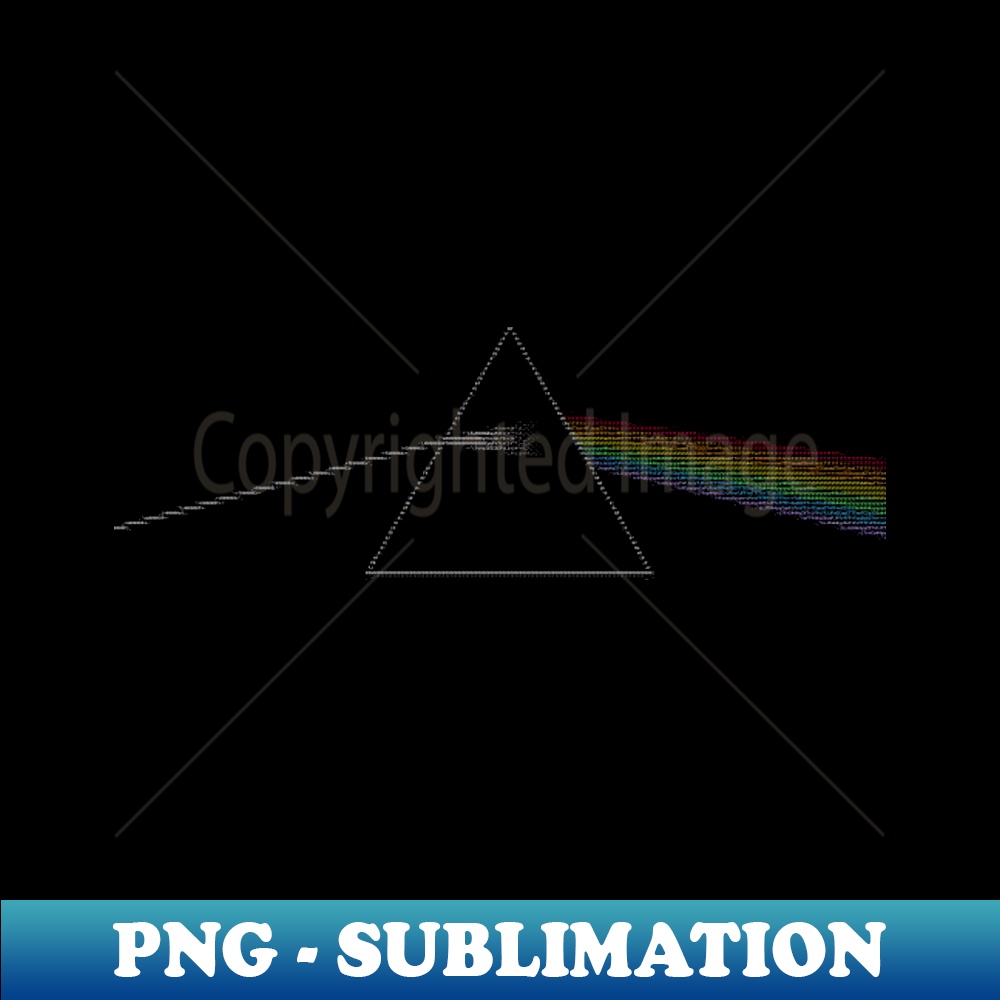 Dark Side of the Moon ASCII - PNG Transparent Sublimation Fi - Inspire ...