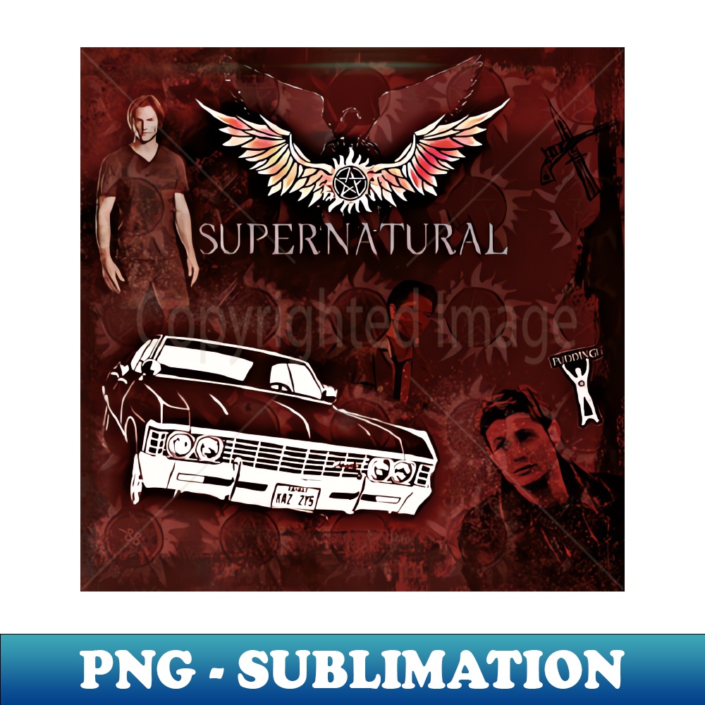 Supernatural Fan Art - PNG Transparent Sublimation Design - - Inspire ...