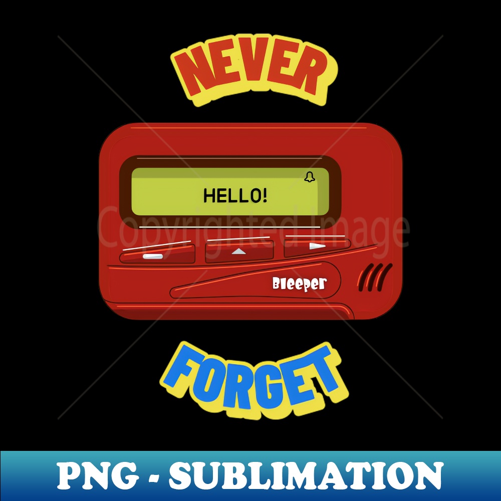 Never Forget Pager Retro Vintage 70s 80s 90s 2000s - Artisti | Inspire ...