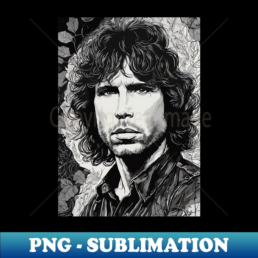 Jim Morrison - Vocalist The Doors - PNG Transparent Sublimat | Inspire ...