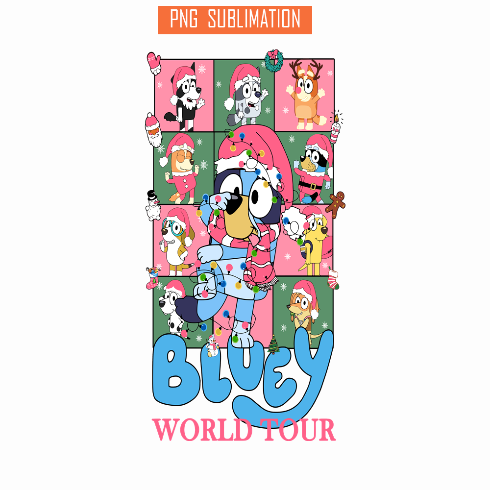 Bluey World Tour PNG, Bluey And Friends PNG, Bluey In Christ | Inspire ...