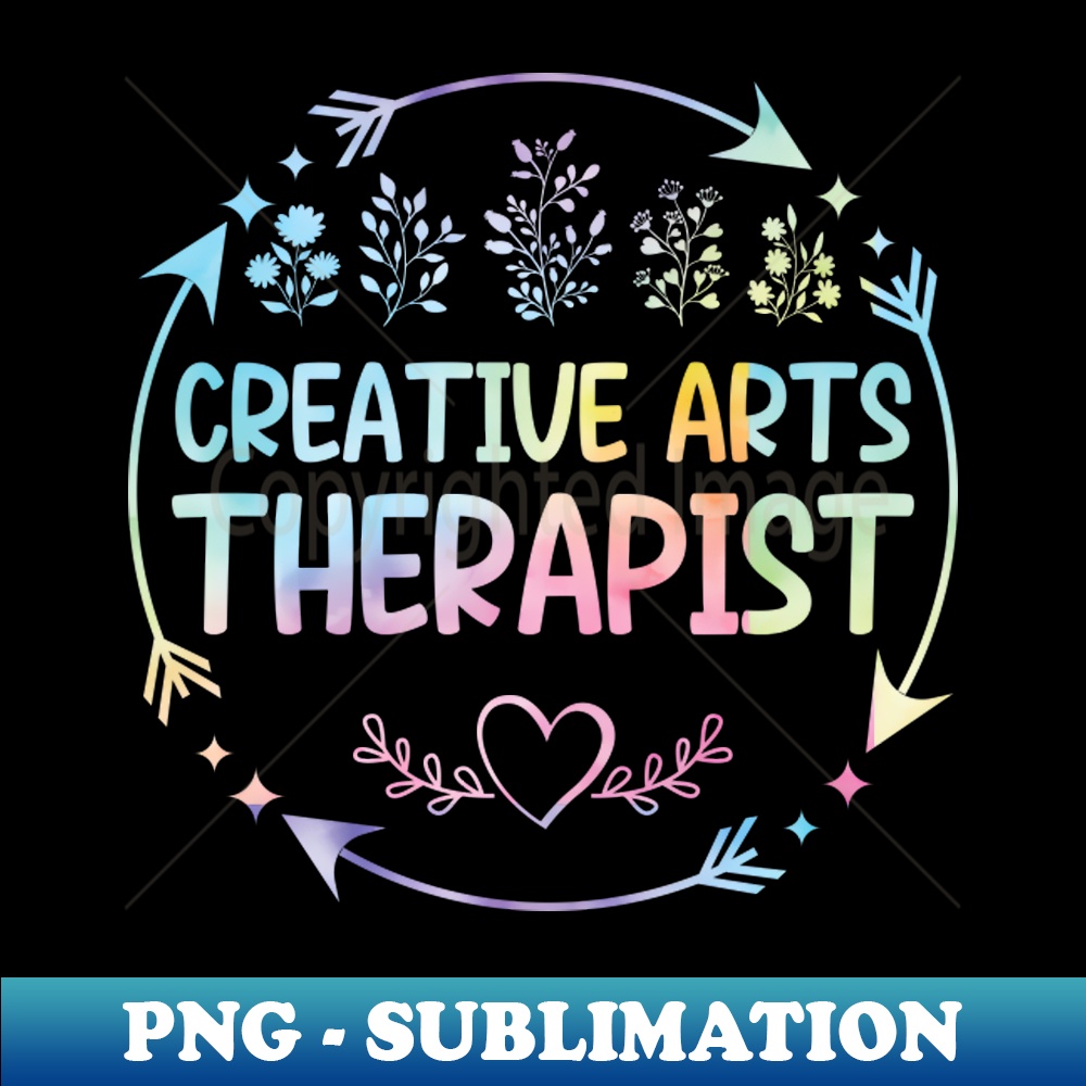 Creative Arts Therapist cute floral watercolor - Modern Subl | Inspire Uplift