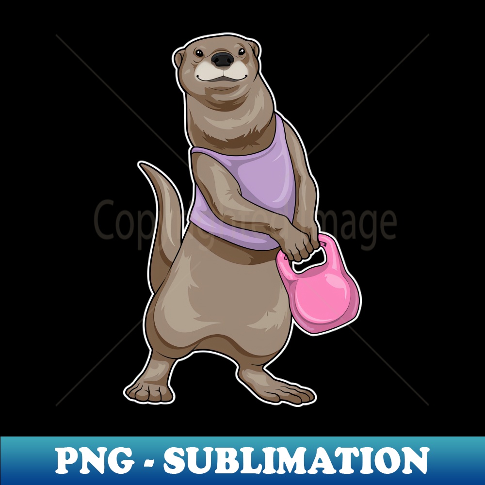 Otter Fitness Dumbbell - Special Edition Sublimation PNG Fil | Inspire ...