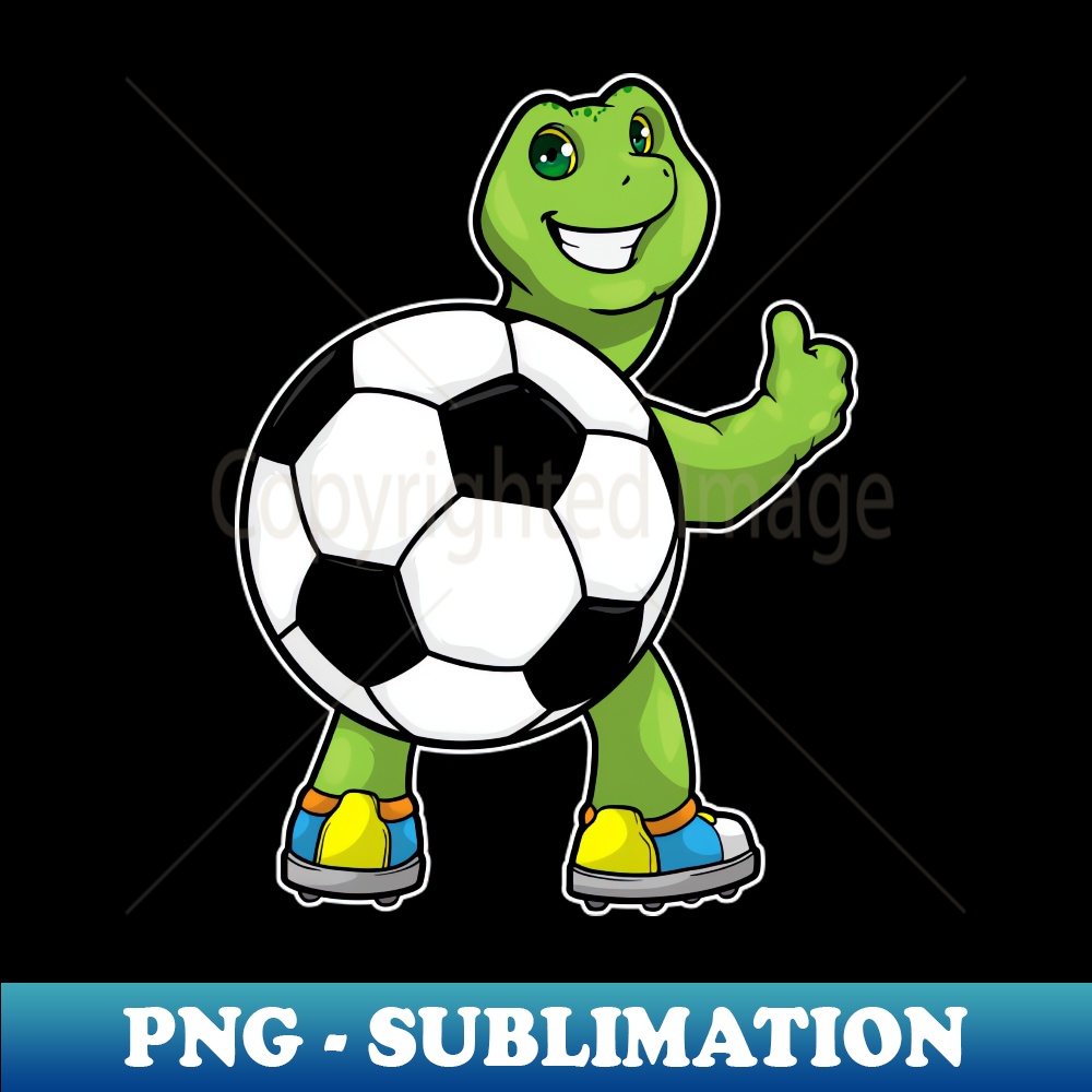 Turtle as Soccer player with Soccer ball - Sublimation-Ready | Inspire ...