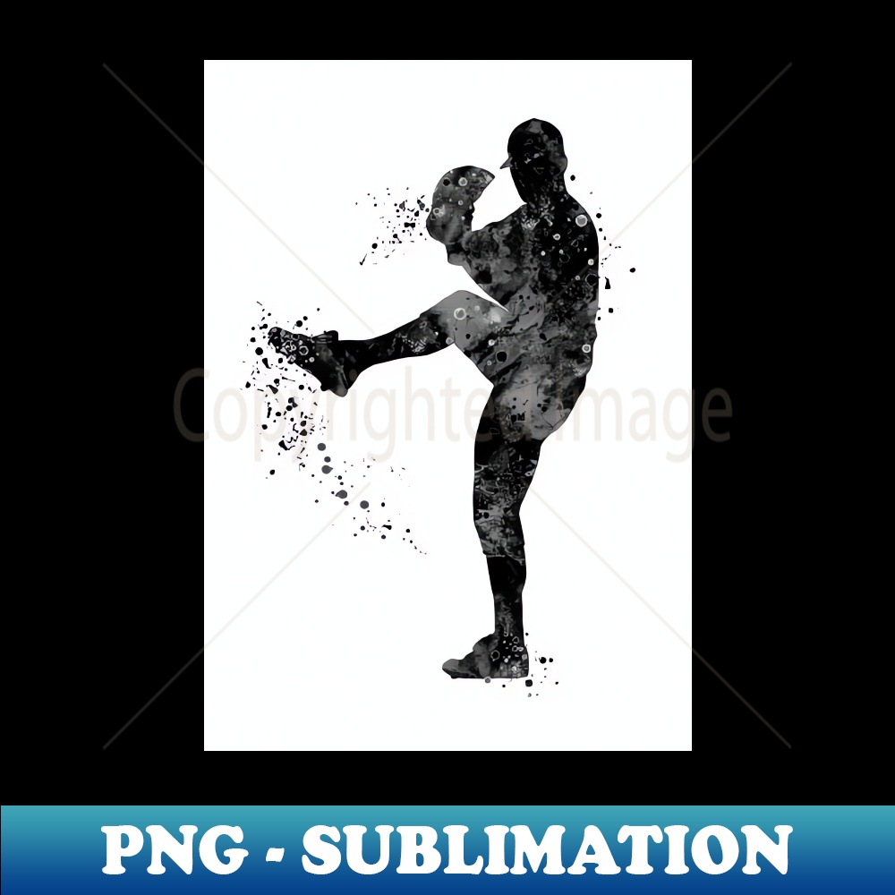 Baseball Boy Pitcher Black and White - Vintage Sublimation P | Inspire ...