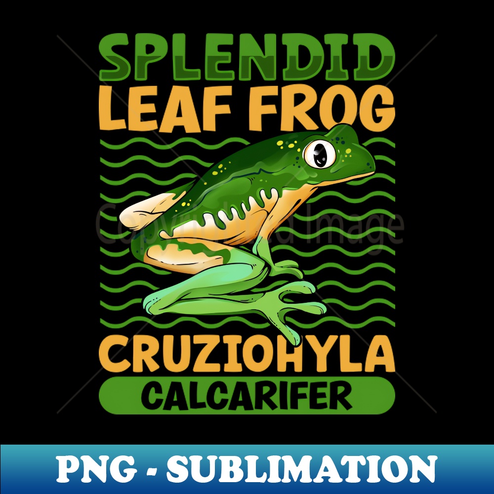 Splendid Leaf Frog - Stylish Sublimation Digital Download - - Inspire ...