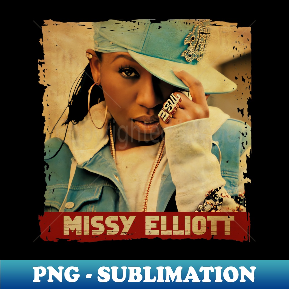 Retro Style Missy Elliot - Premium PNG Sublimation File - A | Inspire ...