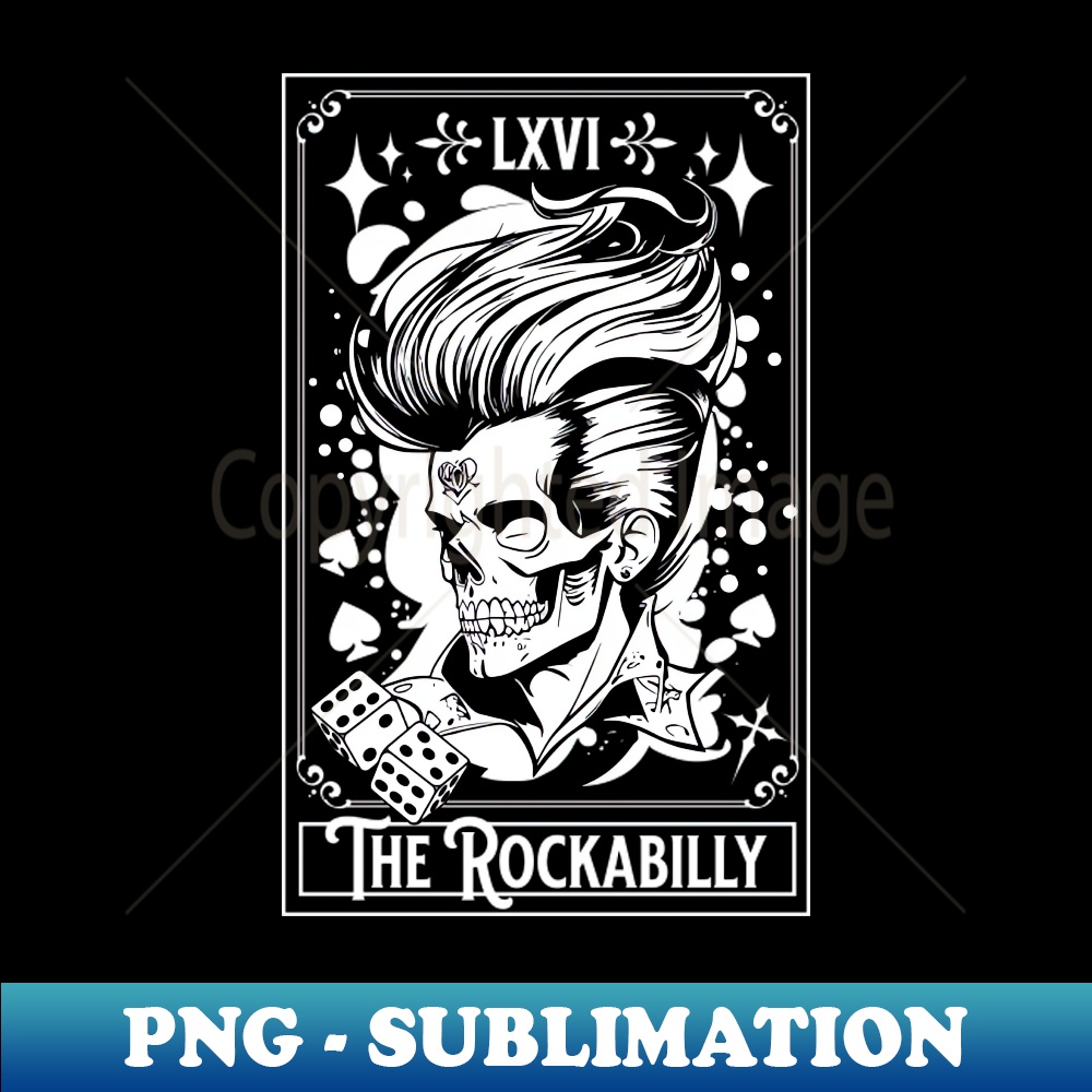 The Rockabilly Tarot Card - PNG Transparent Digital Download - Inspire ...