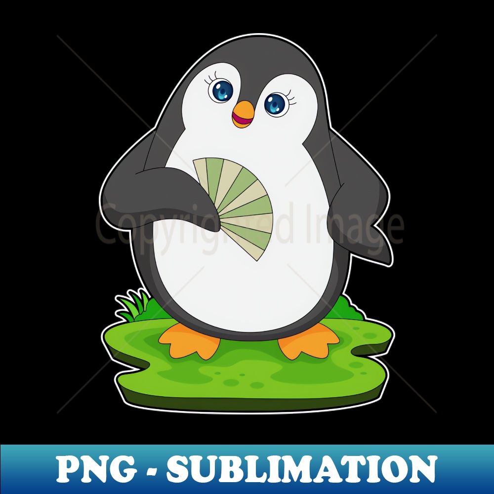 Penguin Hand fan - High-Resolution PNG Sublimation File - Ad | Inspire ...
