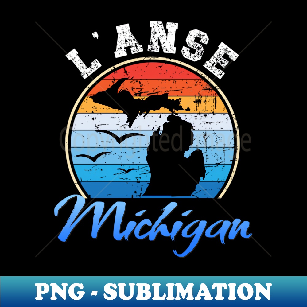 LAnse Michigan - Retro PNG Sublimation Digital Download - Pe | Inspire ...