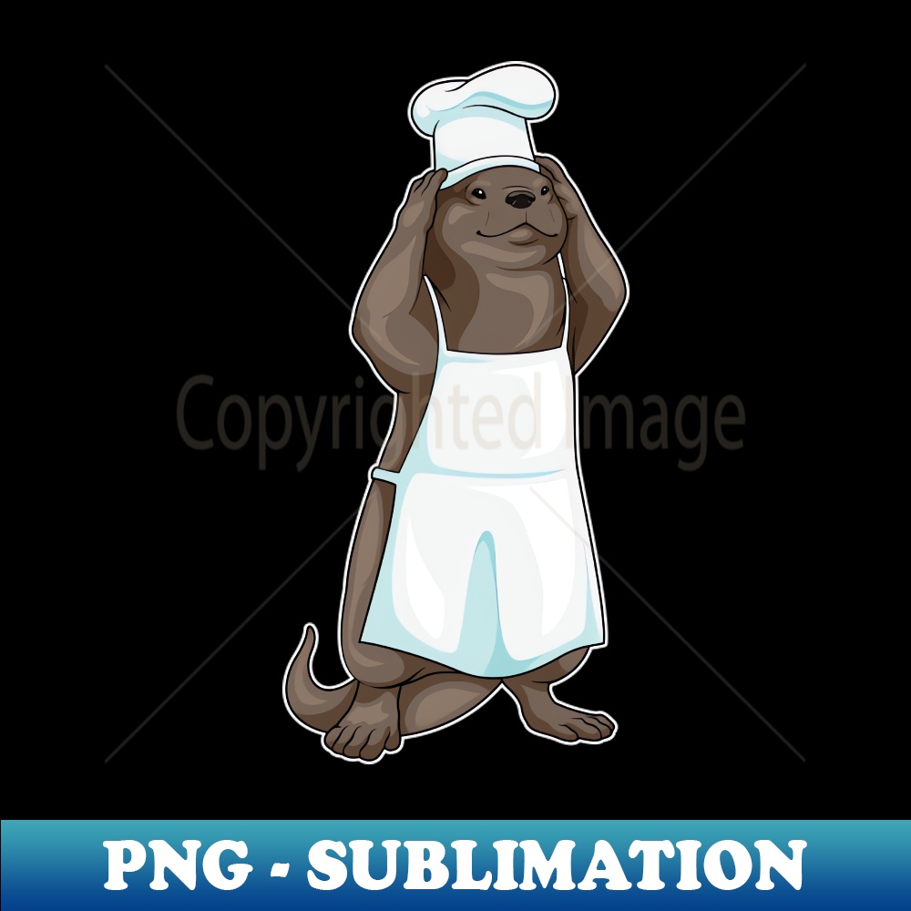 Otter Chef Cooking apron - Sublimation-Ready PNG File - Stun | Inspire ...