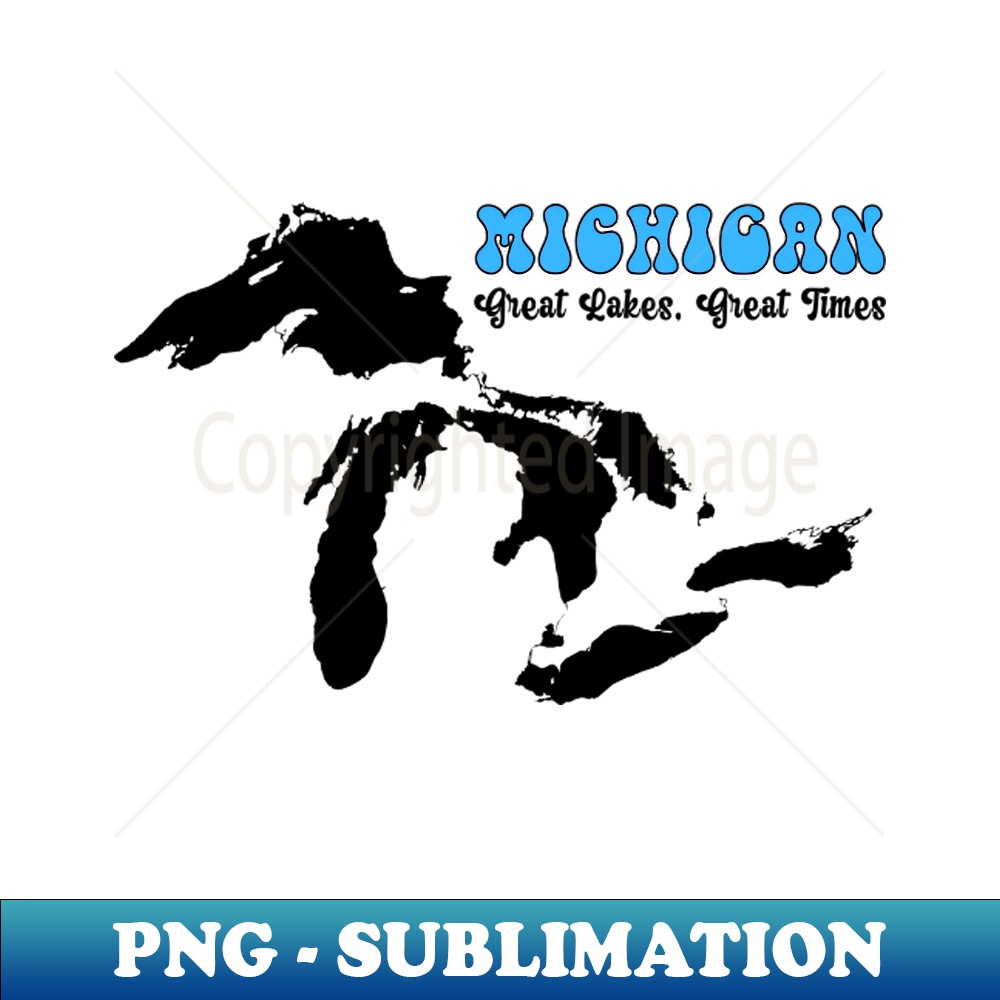 Michigan The Great Lakes State - Signature Sublimation PNG F | Inspire ...