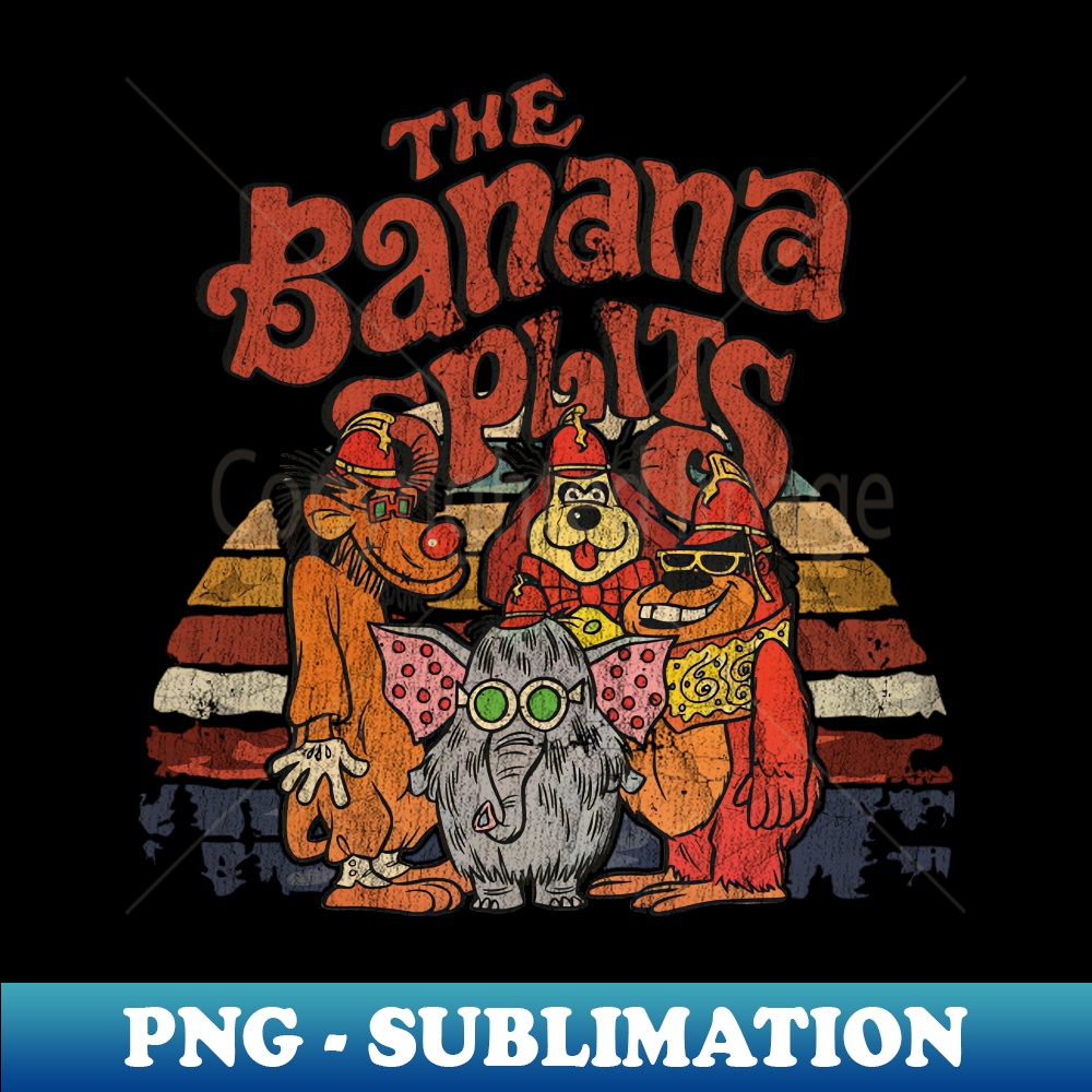 VINTAGE NEW COLOR BANANA SPLITS TEXTURE - Sublimation-Ready | Inspire ...