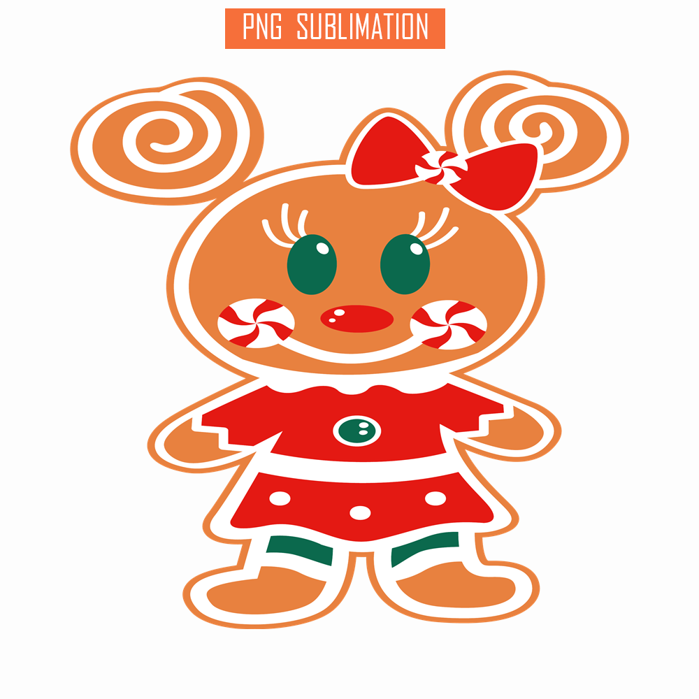 Minnie Mouse Gingerbread SVG PNG DXF EPS JPG | Inspire Uplift
