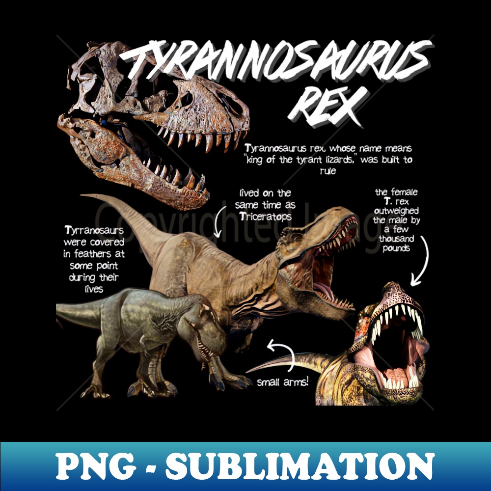 Tyrannosaurus Rex Fun Facts - PNG Transparent Digital Downlo - Inspire ...