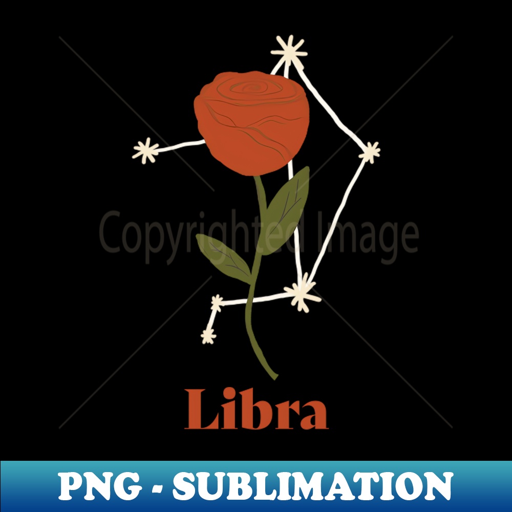 Libra zodiac flower and constellation - Premium Sublimation - Inspire ...
