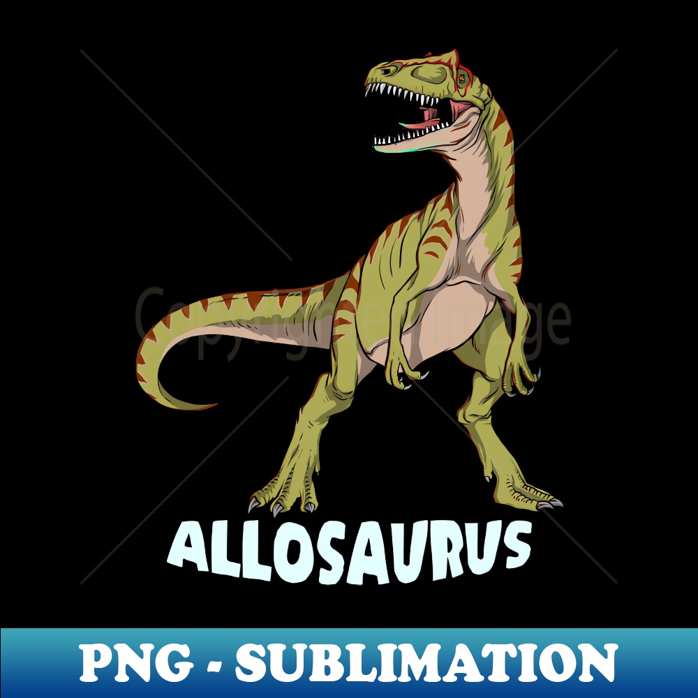 Allosaurus Dinosaur Design - Vintage Sublimation PNG Downloa | Inspire ...