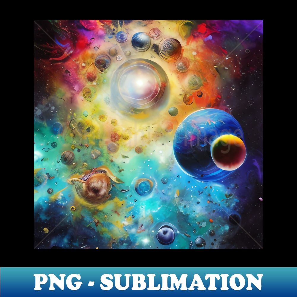 Solar System - PNG Transparent Sublimation File - Vibrant an | Inspire ...