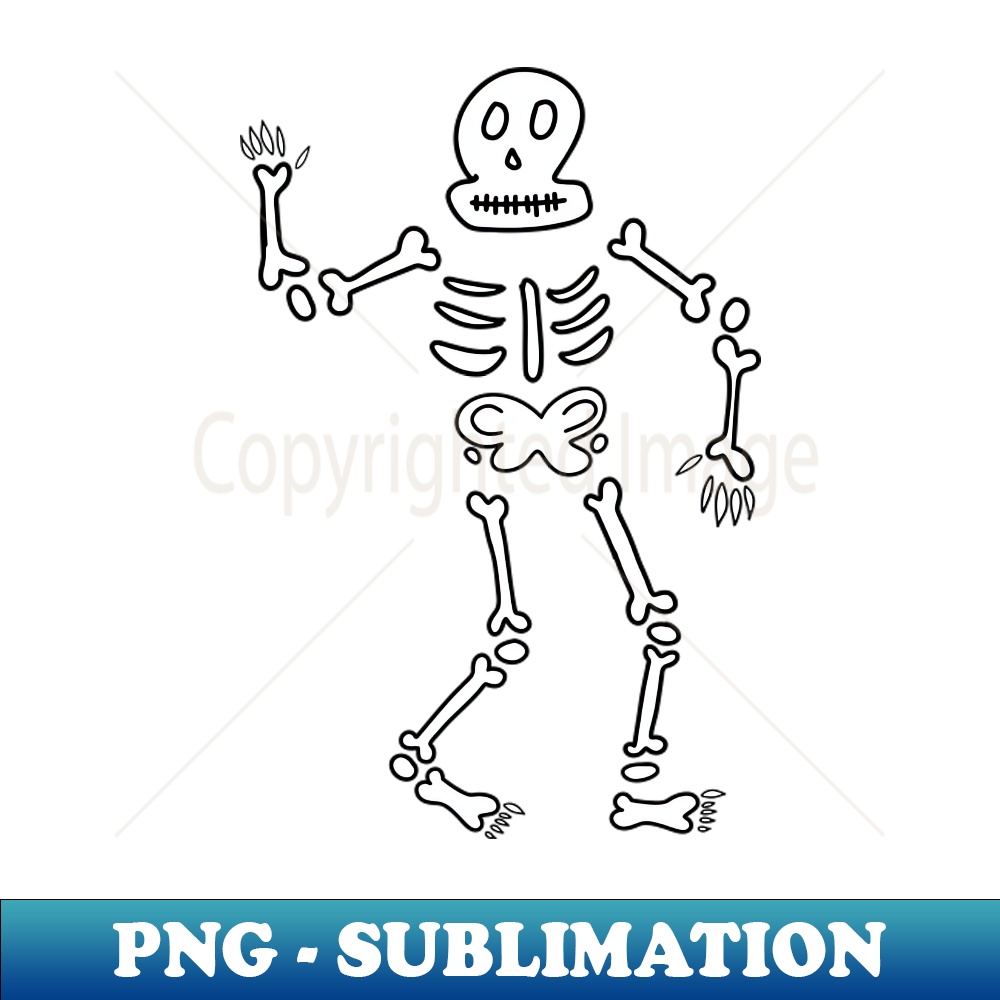 Waving Skeleton Doodle Skull and Bones made by EndlessEmpori | Inspire ...