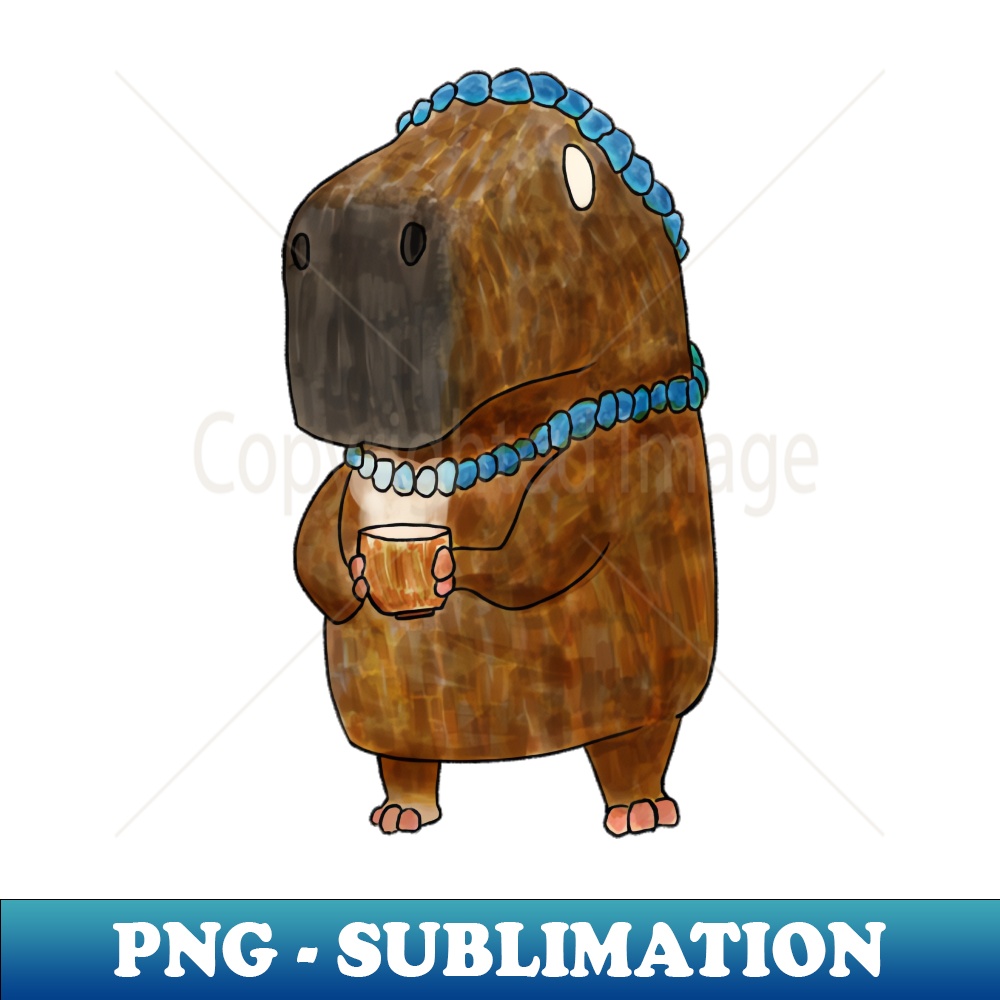 Morning Capybara - PNG Transparent Digital Download File for - Inspire ...