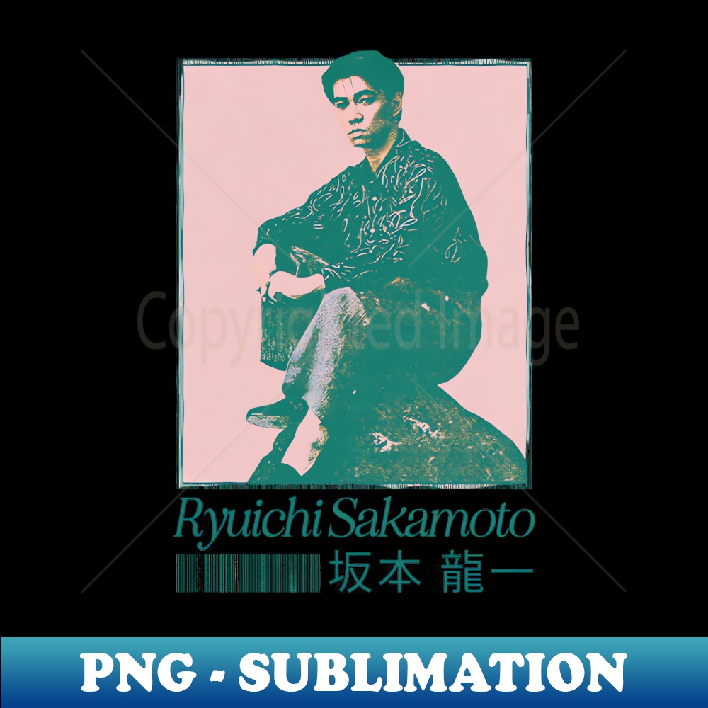 Ryuichi Sakamoto -- Original Fan Art Design - PNG Transparen - Inspire ...