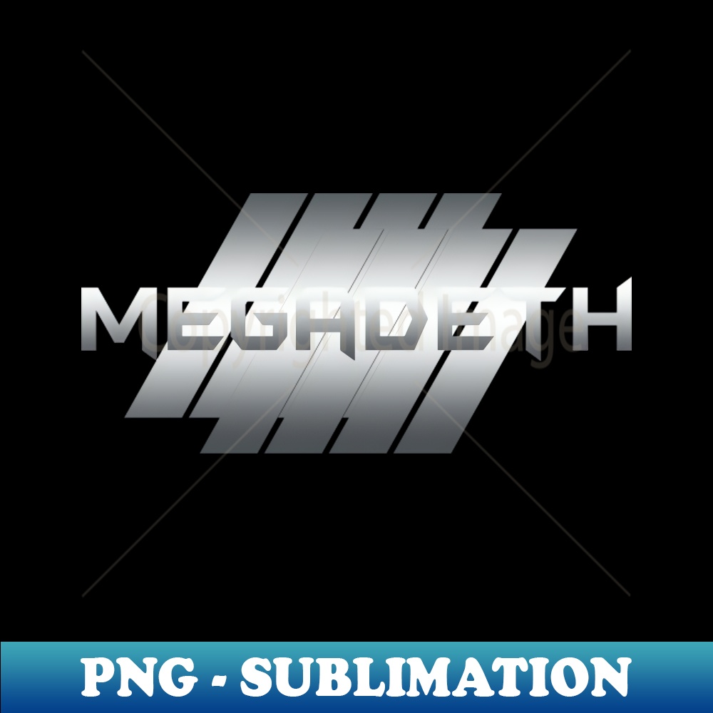 Metallic Illustration megadeth - Elegant Sublimation PNG Dow | Inspire ...