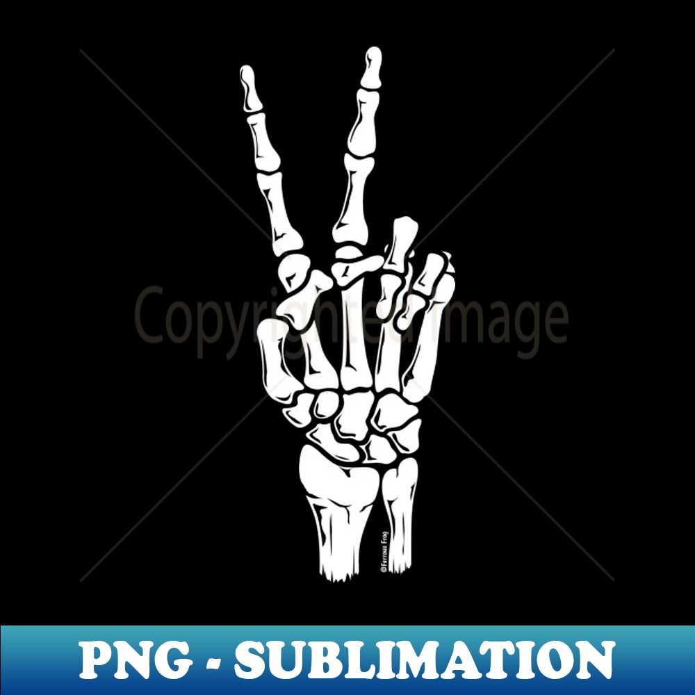 Skeleton Hand - Peace - High-Quality PNG Sublimation Downloa | Inspire ...