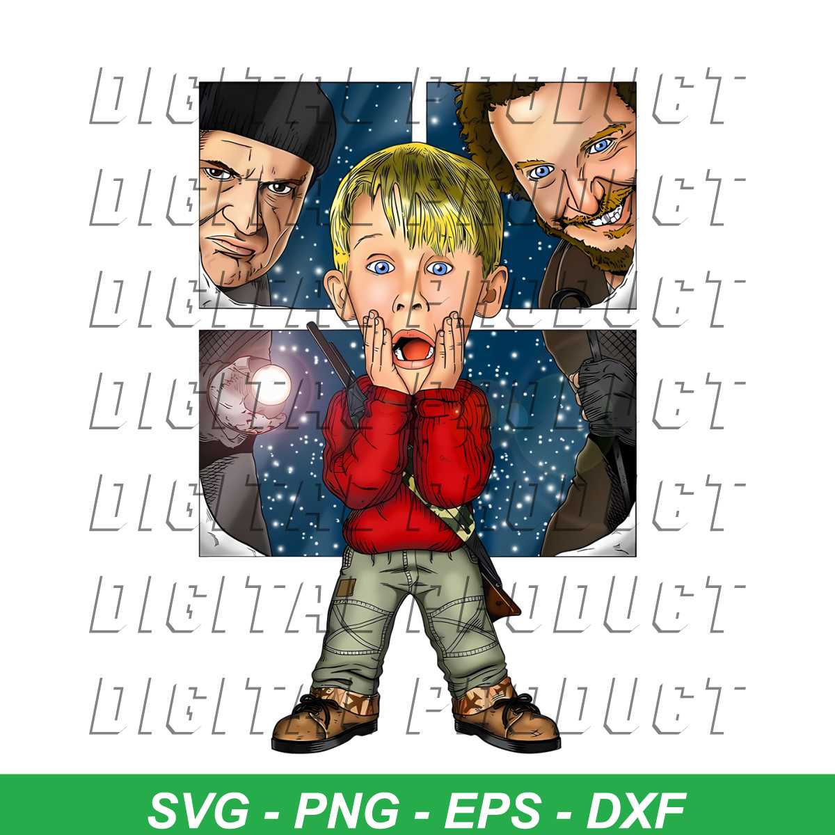 Classic Home Alone Kevin Mccallister And Wet Bandits PNG - Inspire Uplift