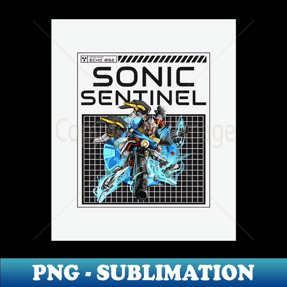 SONIC SENTINEL - High-Resolution PNG Sublimation File - Unle | Inspire ...