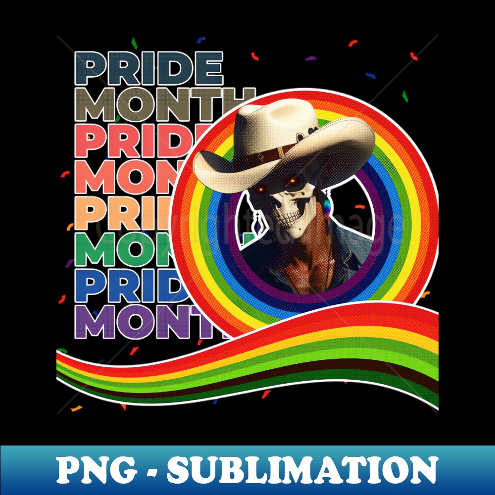 Colorful skull pride month - Modern Sublimation PNG File - R | Inspire ...
