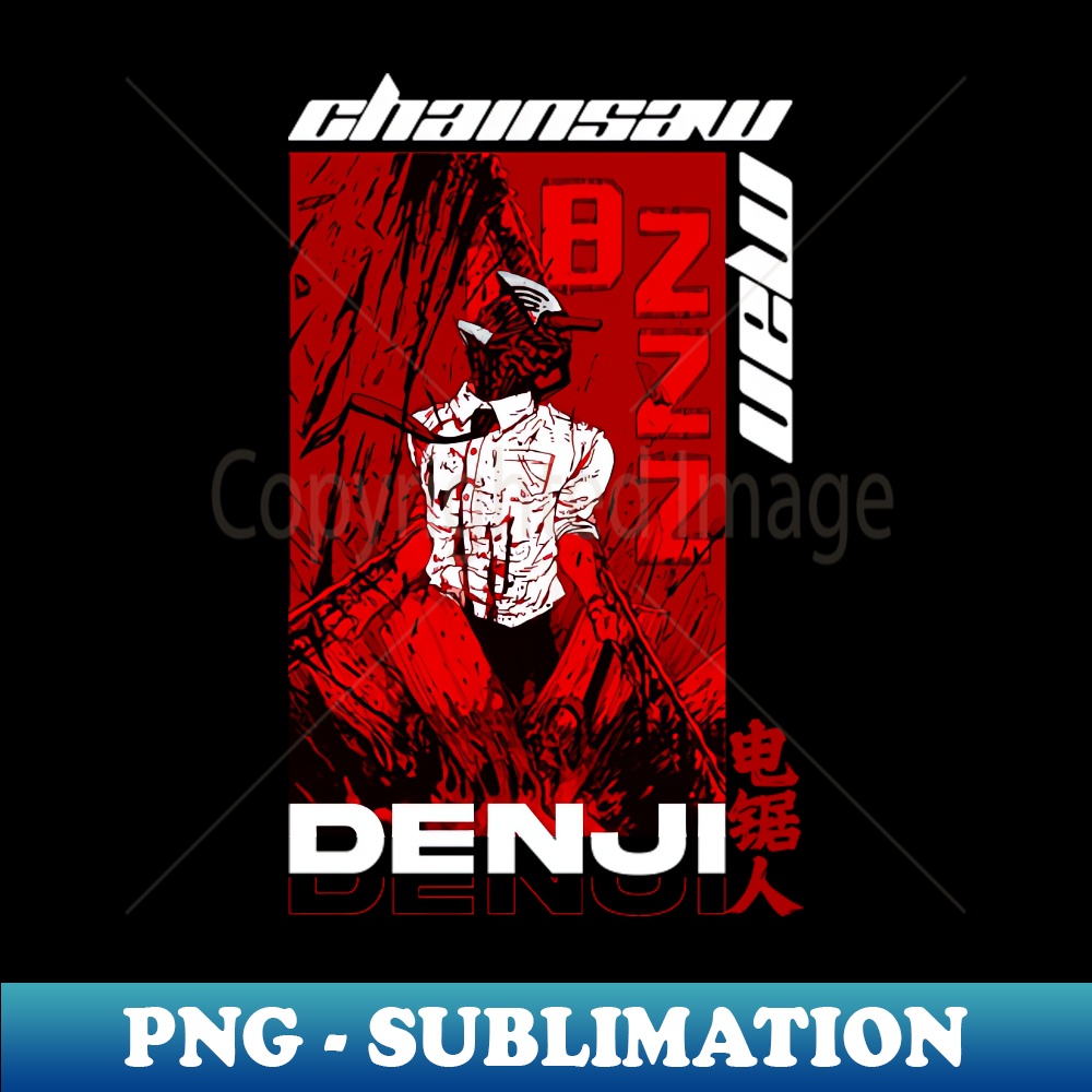 Denjo Chainsaw Man - Retro PNG Sublimation Digital Download | Inspire ...