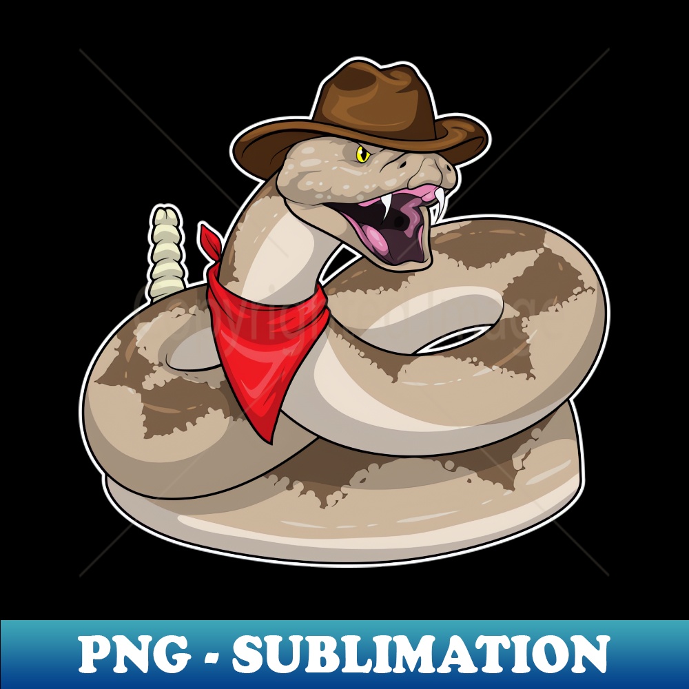 Snake Cowboy Cowboy hat - Trendy Sublimation Digital Downloa | Inspire ...