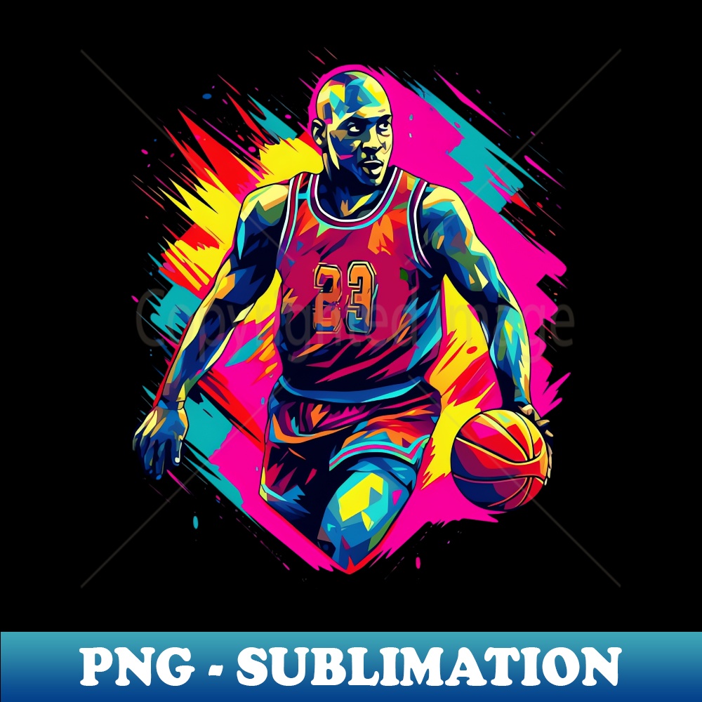Michael Jordan In Action Art - Professional Sublimation Digi - Inspire ...