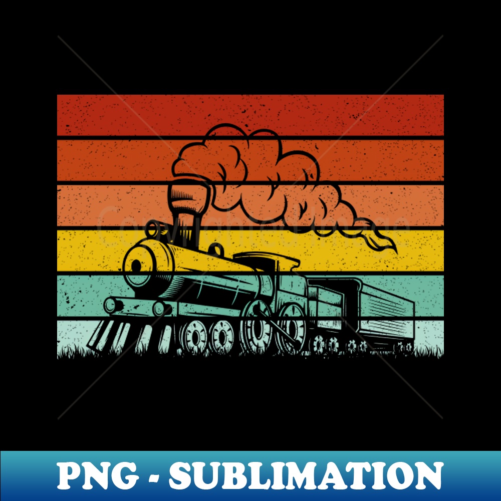 Vintage Steam Train Railway Locomotive - Creative Sublimatio - Inspire ...
