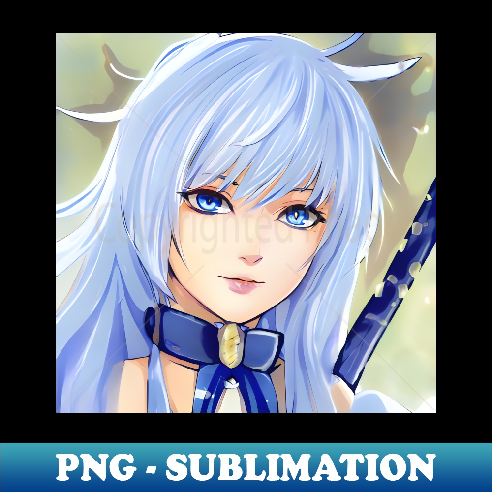 manga art cosplay blue eyes - Sublimation-Ready PNG File - U - Inspire ...