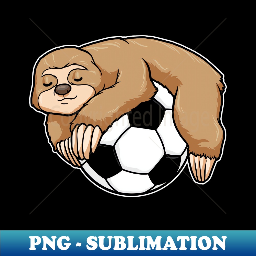 Sloth with Soccer ball - Aesthetic Sublimation Digital File | Inspire ...