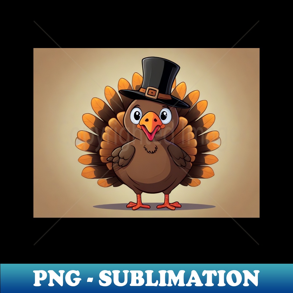 Cute Thanksgiving turkey - Artistic Sublimation Digital File | Inspire ...