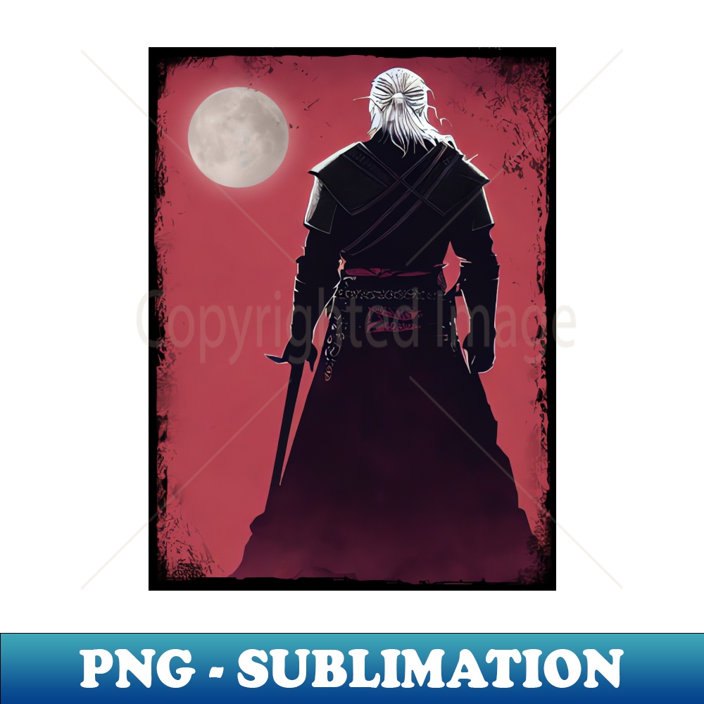 White Wolf Howling at the Moon - Red - Fantasy Witcher - Ele | Inspire ...