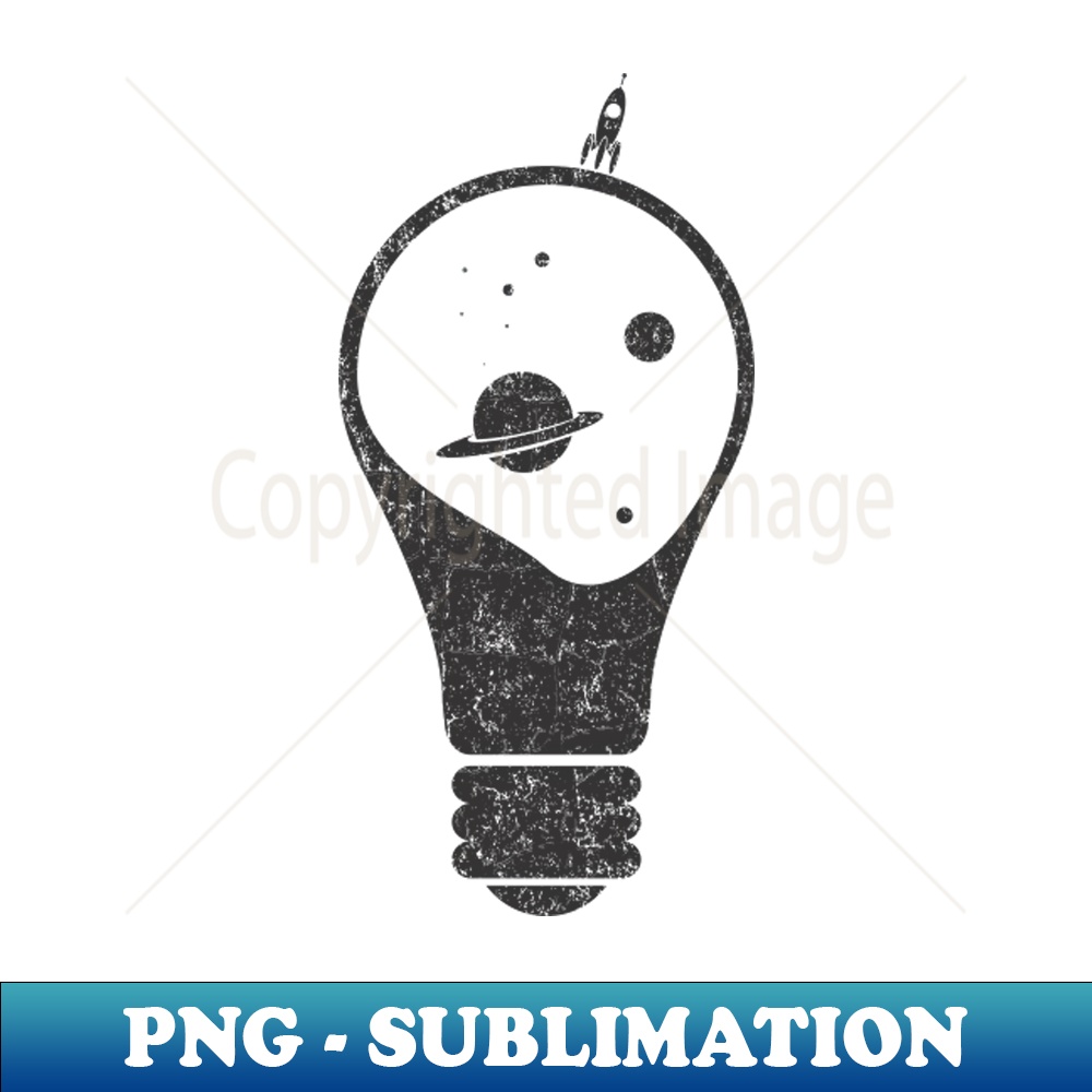 Light Bulb - Space Stars Planets Saturn and little space roc | Inspire ...