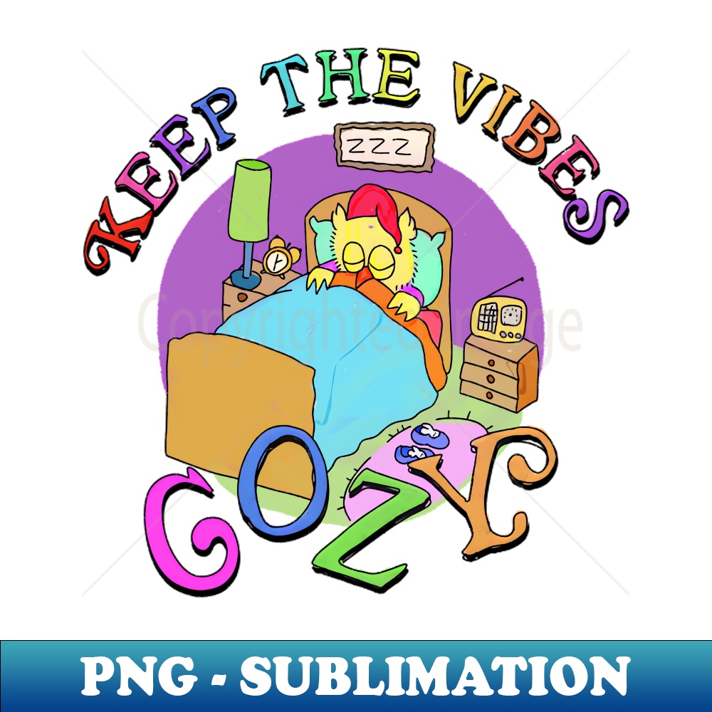 Keep The Vibes Cozy Sleeping Owl - Signature Sublimation PNG | Inspire ...