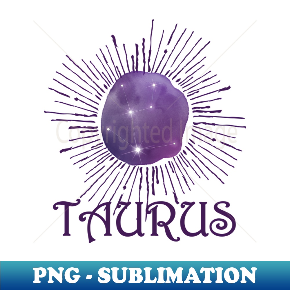 Taurus - star sign in purple Taurus star sign - Instant PNG | Inspire ...