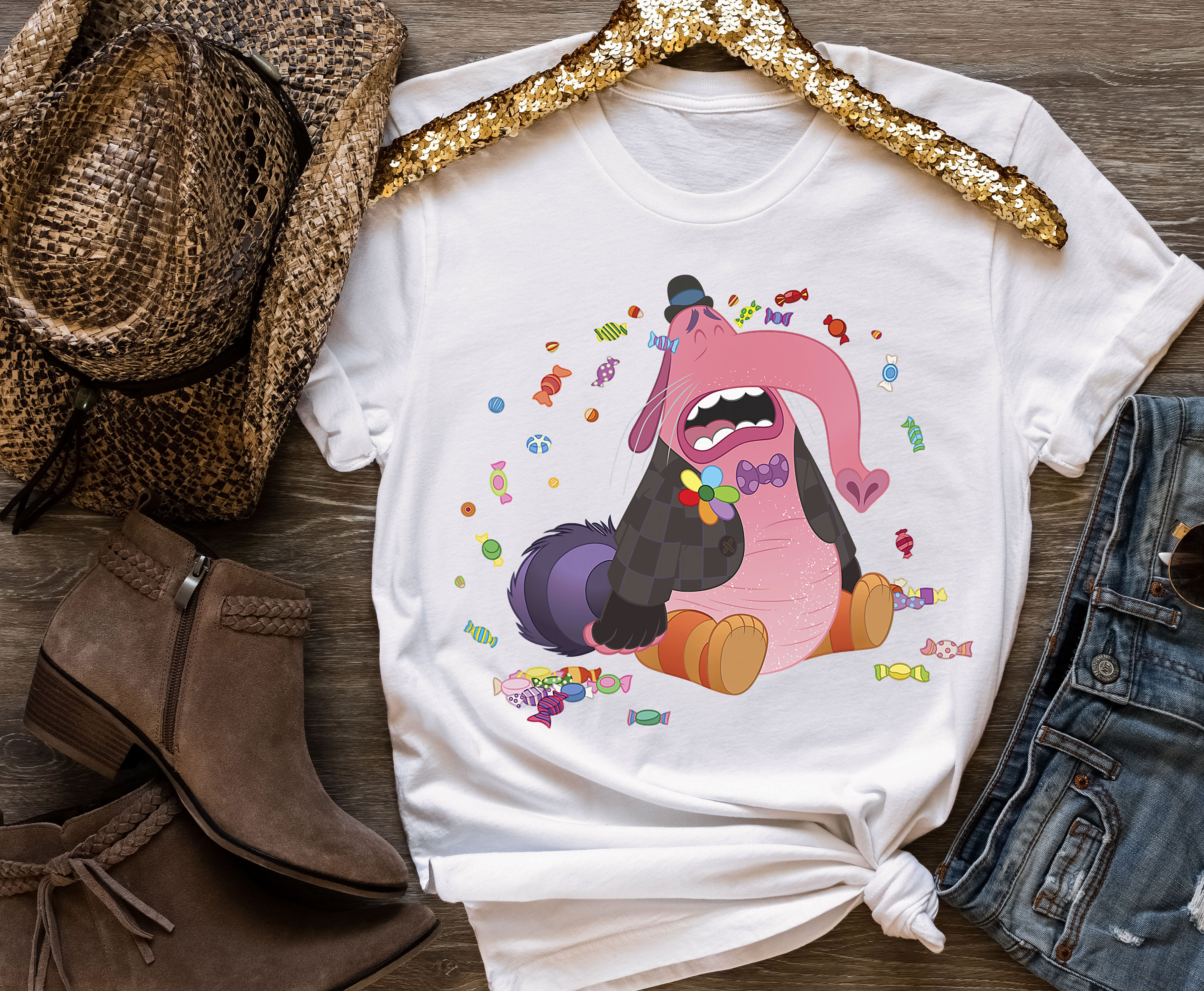 Disney Pixar Inside Out Bing Bong Crying Candy TShirt, Disne - Inspire ...